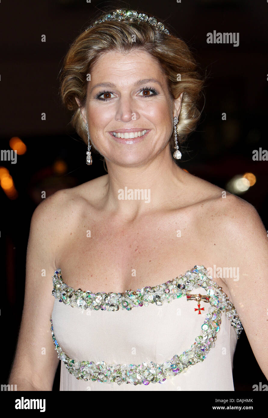 Prinzessin Maxima der Niederlande besucht ein Staatsbankett von ...