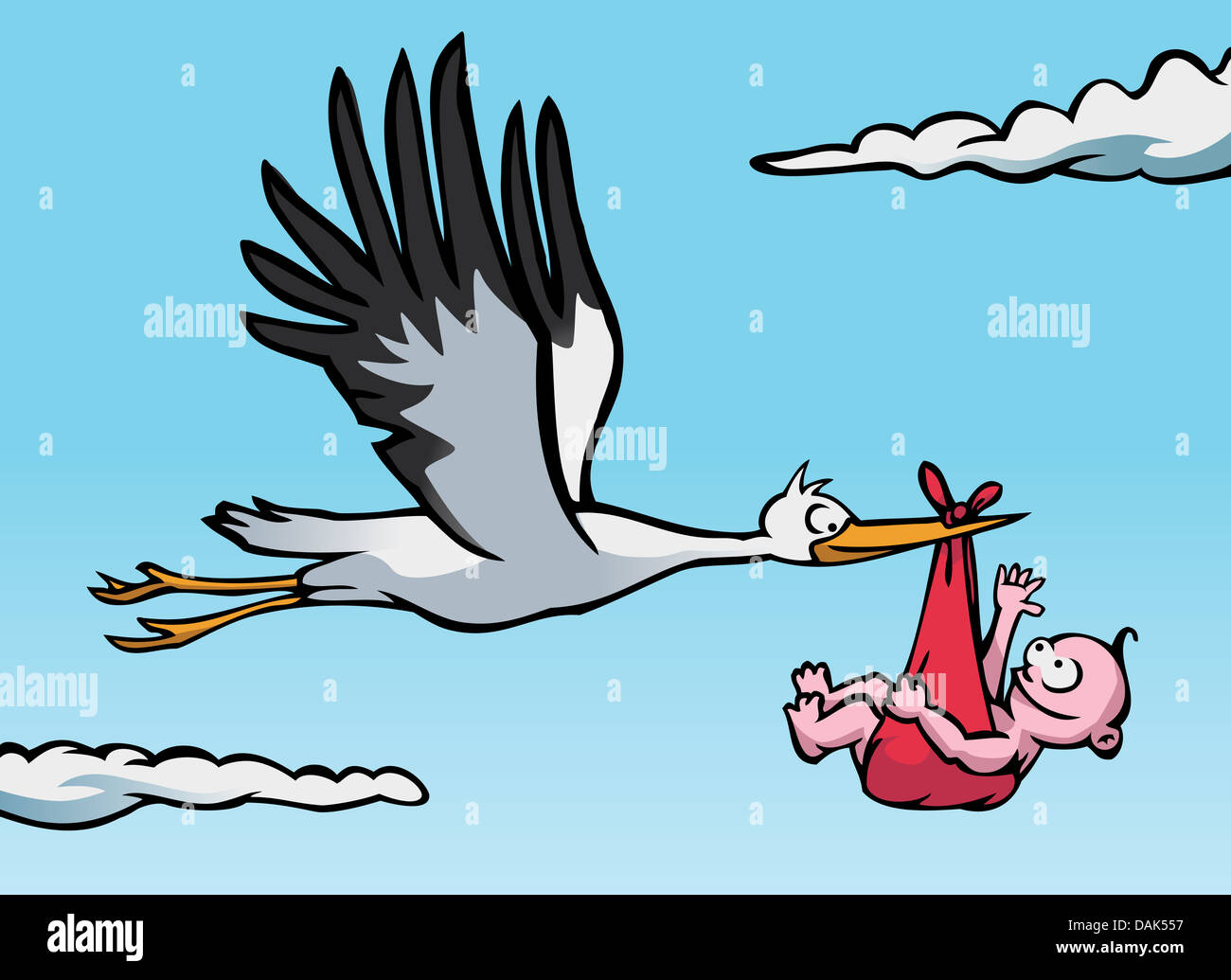 Storch, der baby liefert -Fotos und -Bildmaterial in hoher Auflösung ...