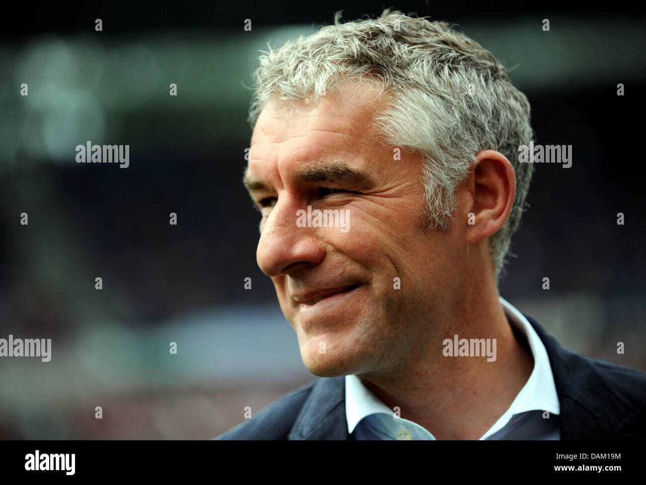 Hannovers Trainer Mirko Slomka in der deutschen Bundesliga Spiel gegen ...