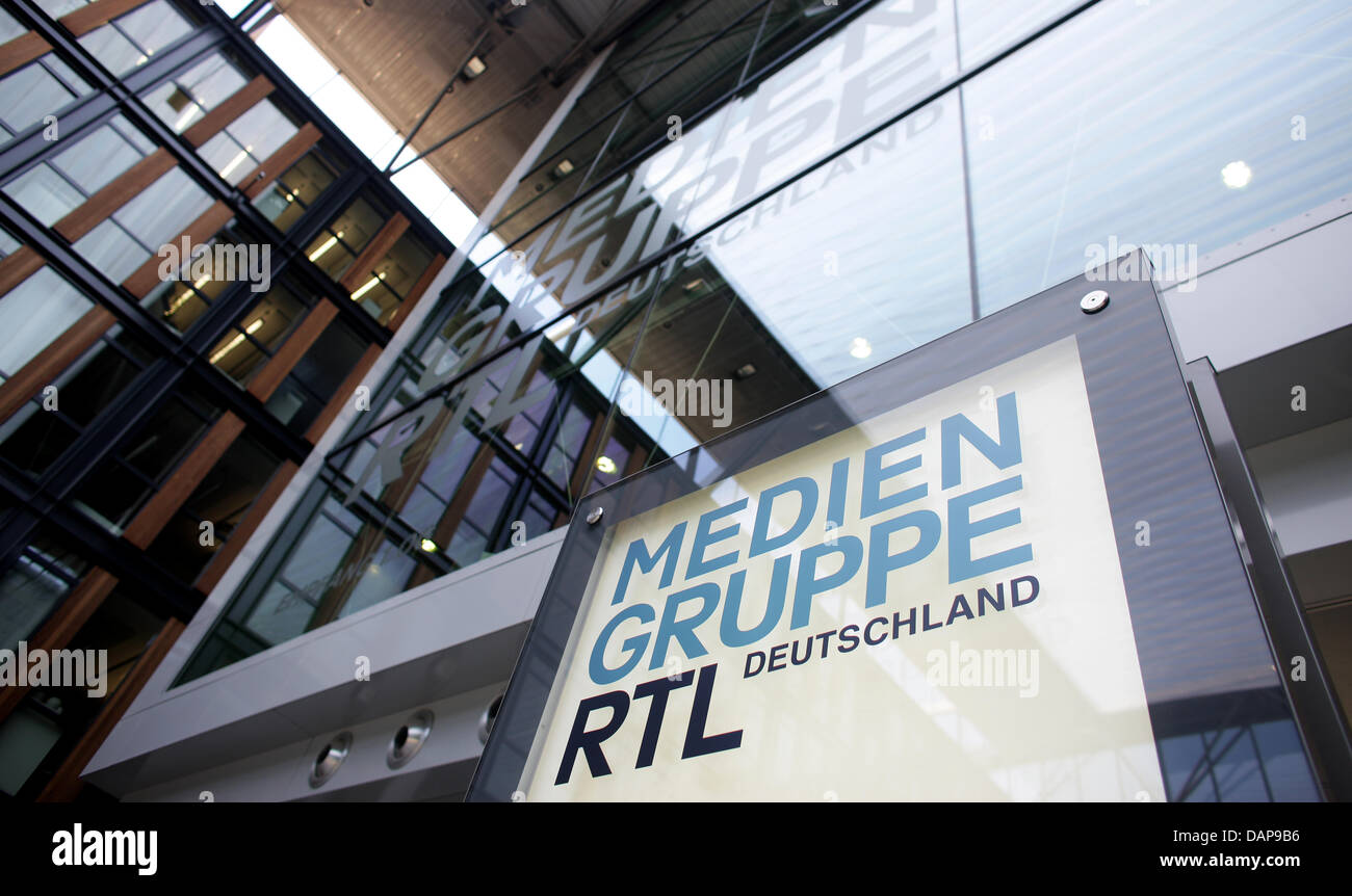 Der Hauptsitz des deutschen Fernsehsenders RTL Deutschland Mediangruppe ...