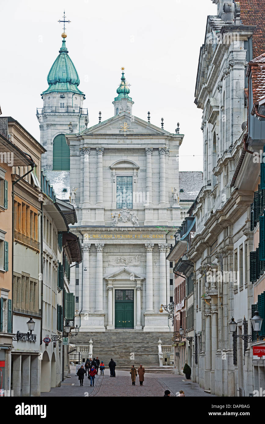 Europa, Schweiz, Solothurn, St.-Ursen-Kathedrale Stockfotografie - Alamy