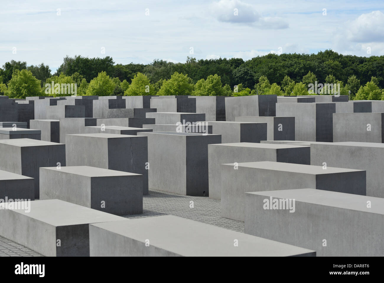 Berlin. Deutschland. Holocaust-Mahnmal / Denkmal für die ermordeten ...
