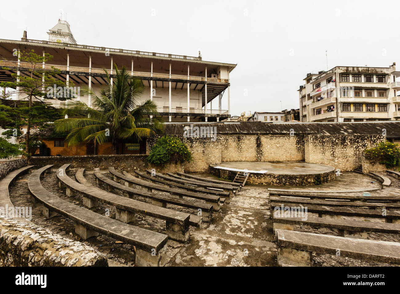 Afrika, Tansania, Sansibar, Stone Town. Amphitheater am alten Fort ...