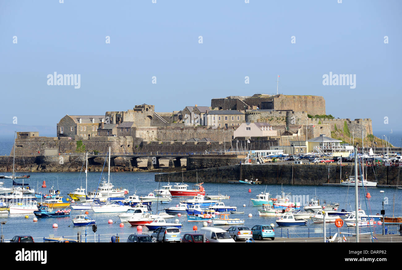 Guernsey, Castle Cornet, St Peter Port, Guernsey, Channel Islands ...