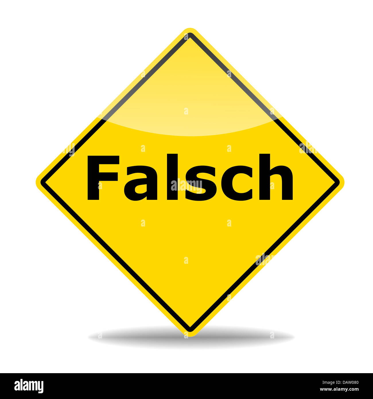 Richtiges falsches wegzeichen Ausgeschnittene Stockfotos und -bilder ...