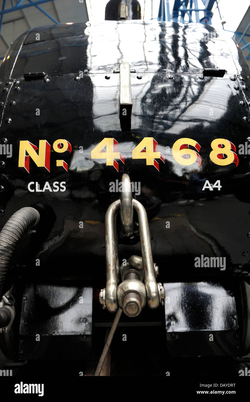 LNER Klasse A4 pacific 4468 Mallard Dampflok auf dem Display in das ...