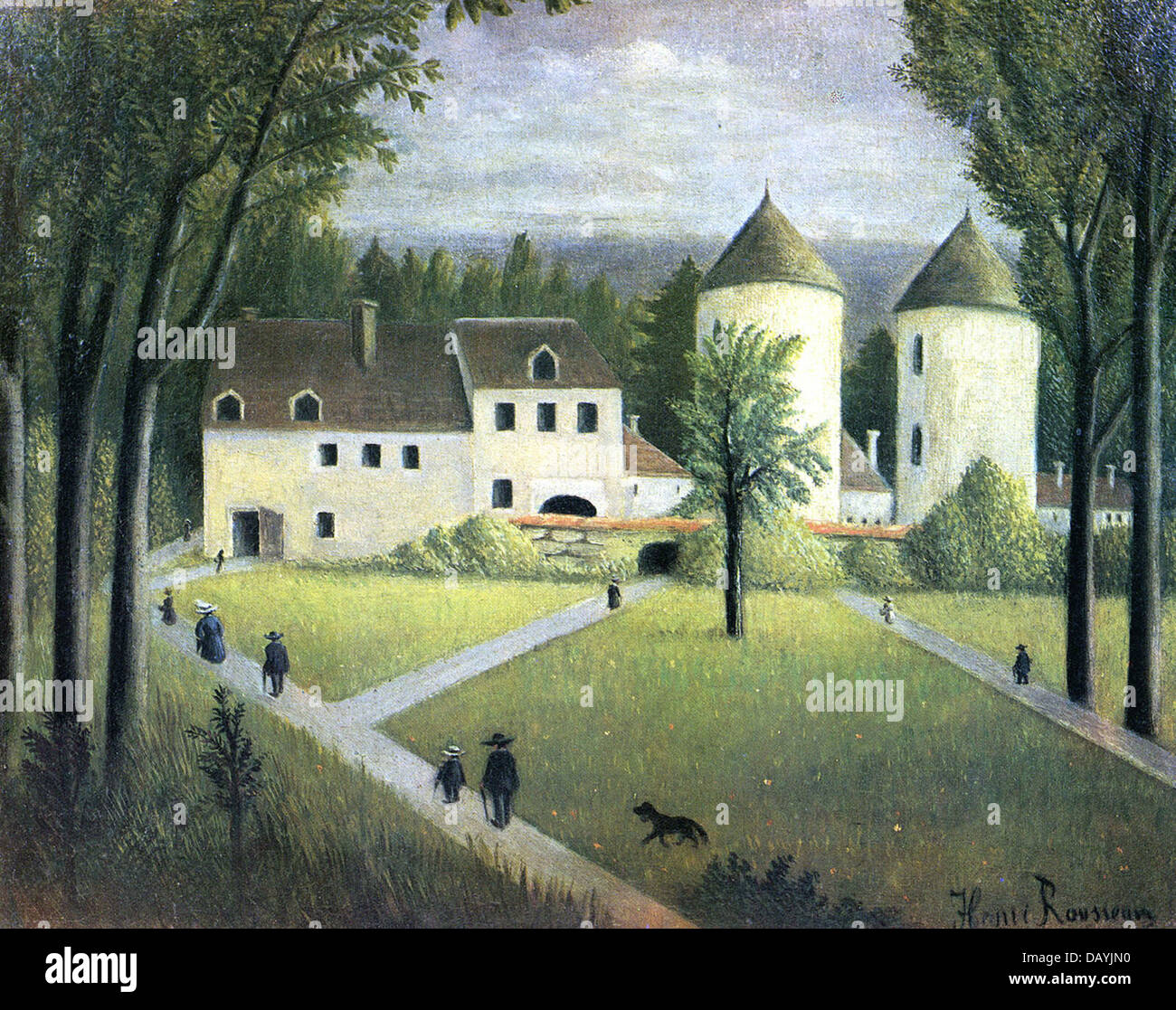 Henri Rousseau - Le Douanier Rousseau Paysage au Manoir 1895 ...