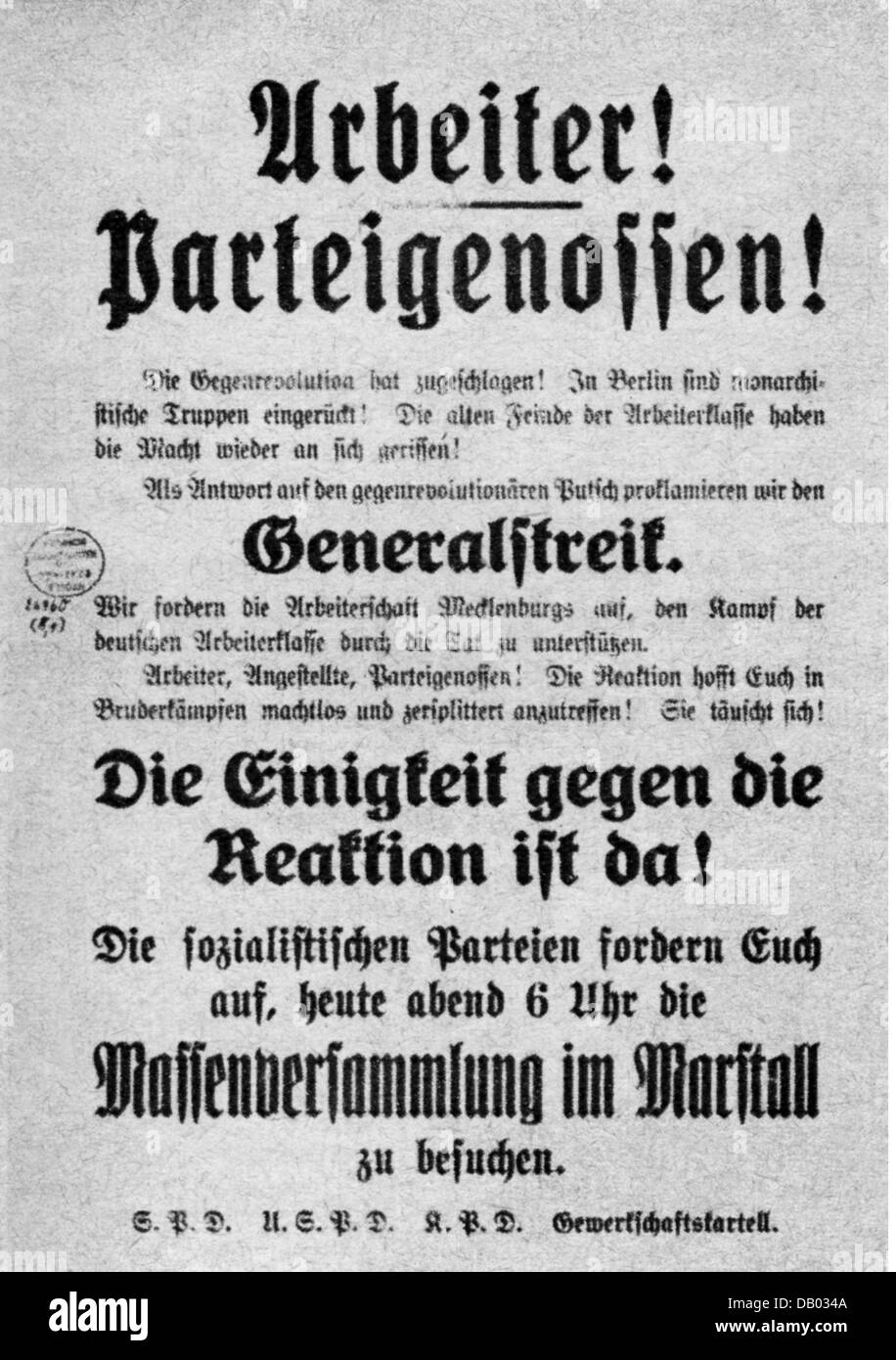 Kapp kapp luettwitz coup kapp putsch -Fotos und -Bildmaterial in hoher ...