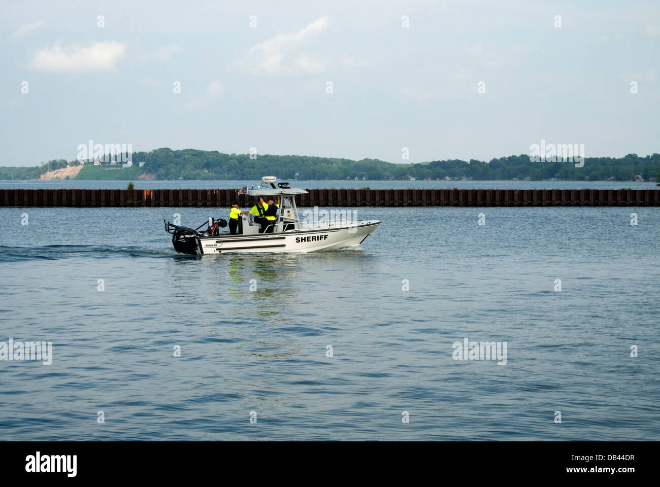 Sheriff Boot auf Patrouille Stockfotografie - Alamy