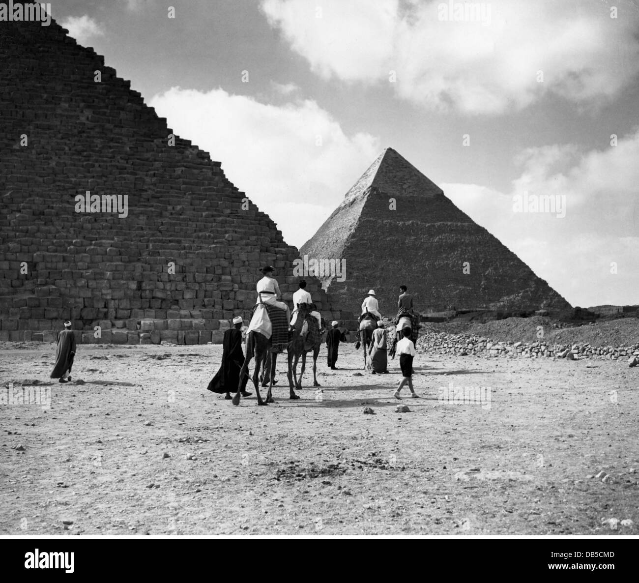 Geographie / Reisen, Ägypten, Gizeh, Gebäude, Pyramiden, Vordergrund ...