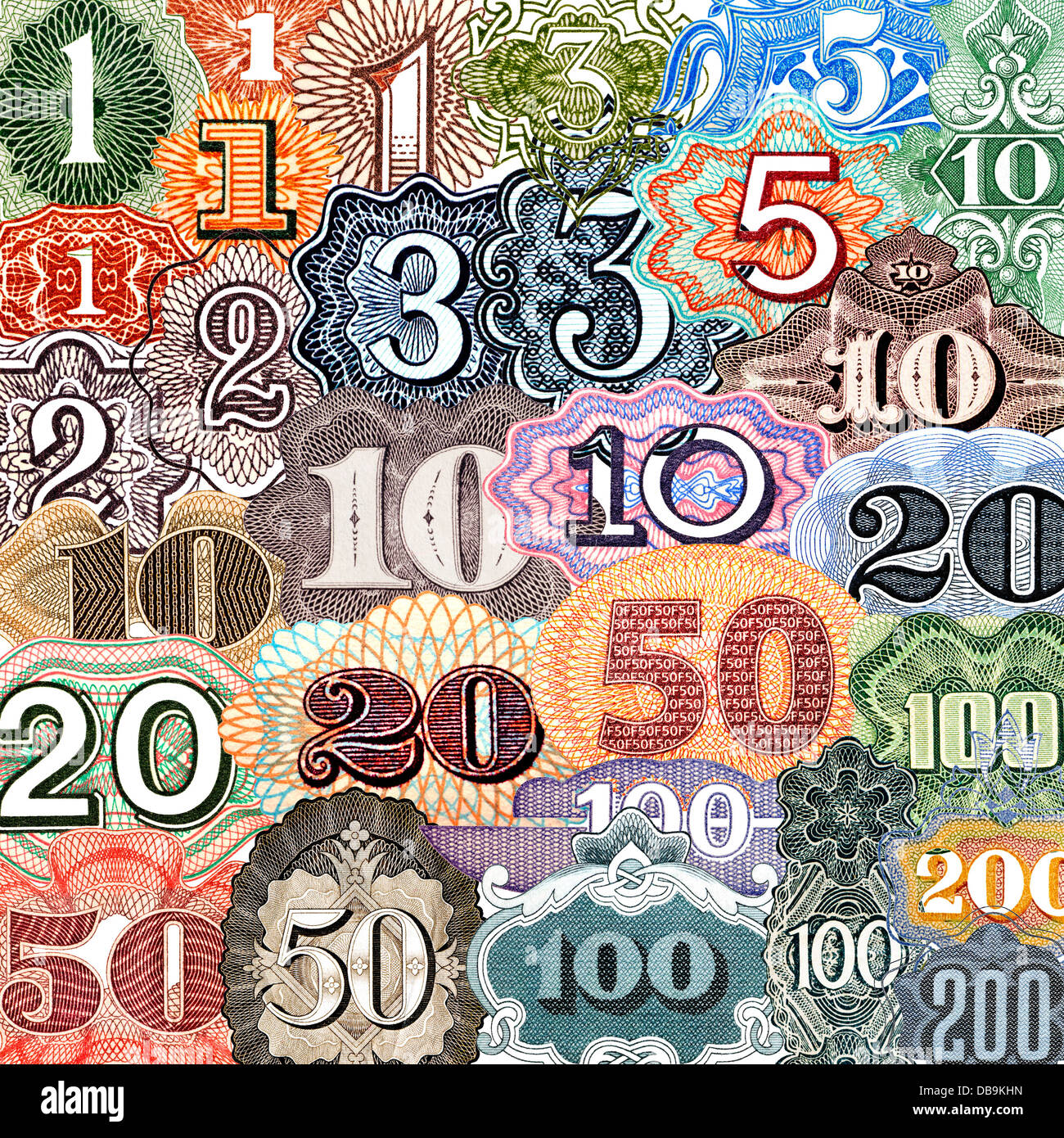 Numeros del 1 al 100 -Fotos und -Bildmaterial in hoher Auflösung – Alamy