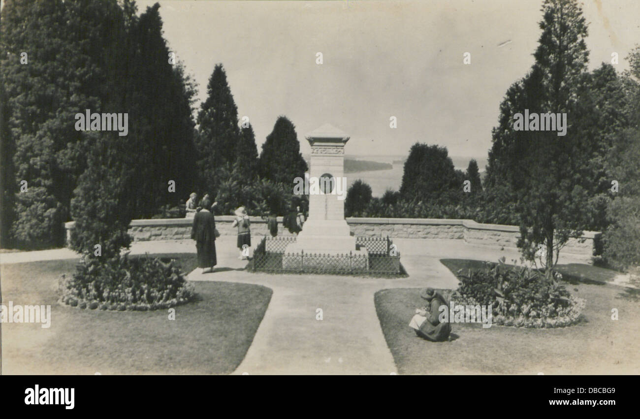Das Laura Secord Monument steht in Queenston Heights in Kanada, mit dem ...