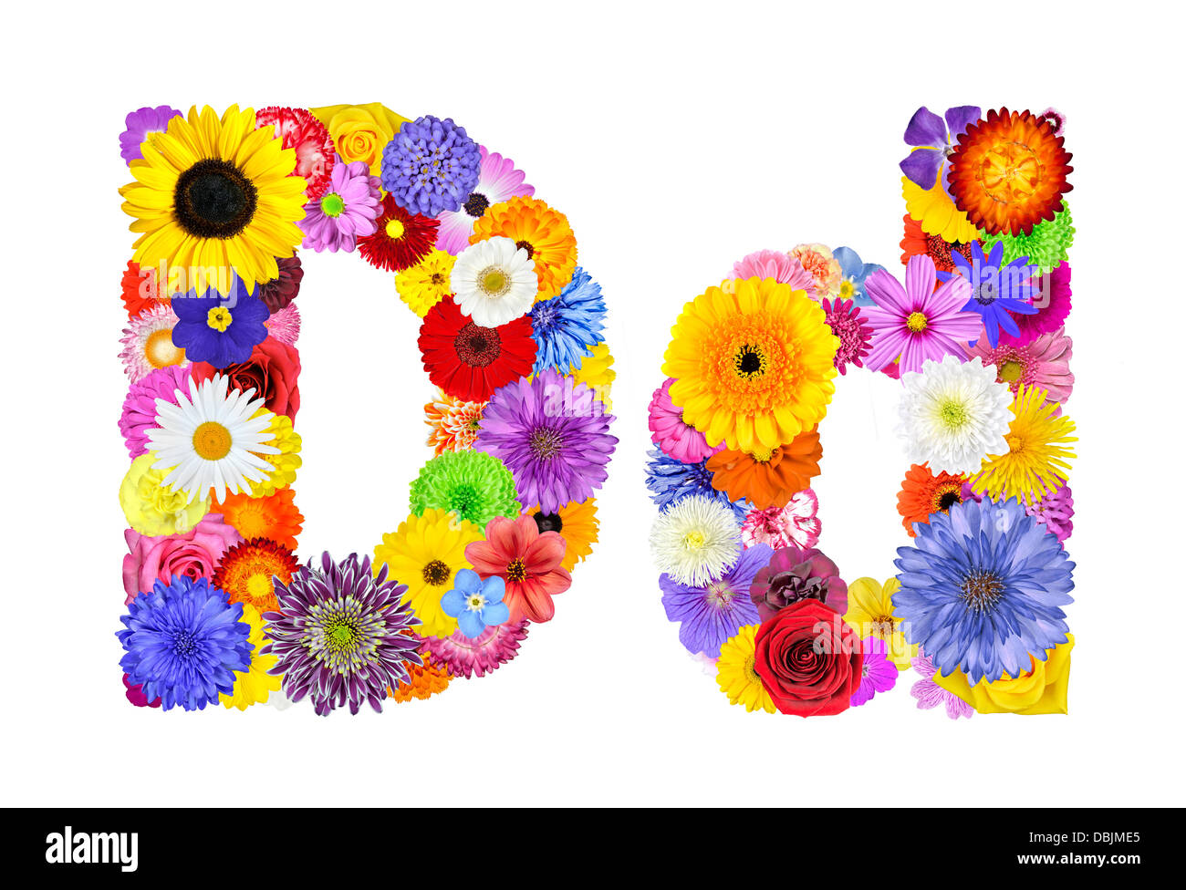 Floral Font Letter D Stockfotos & Floral Font Letter D Bilder - Alamy