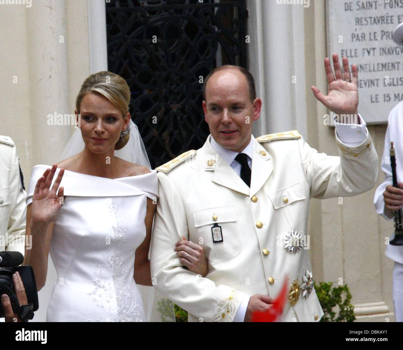 Prinz Albert II von Monaco und Charlene Wittstock Hochzeit von Prinz ...