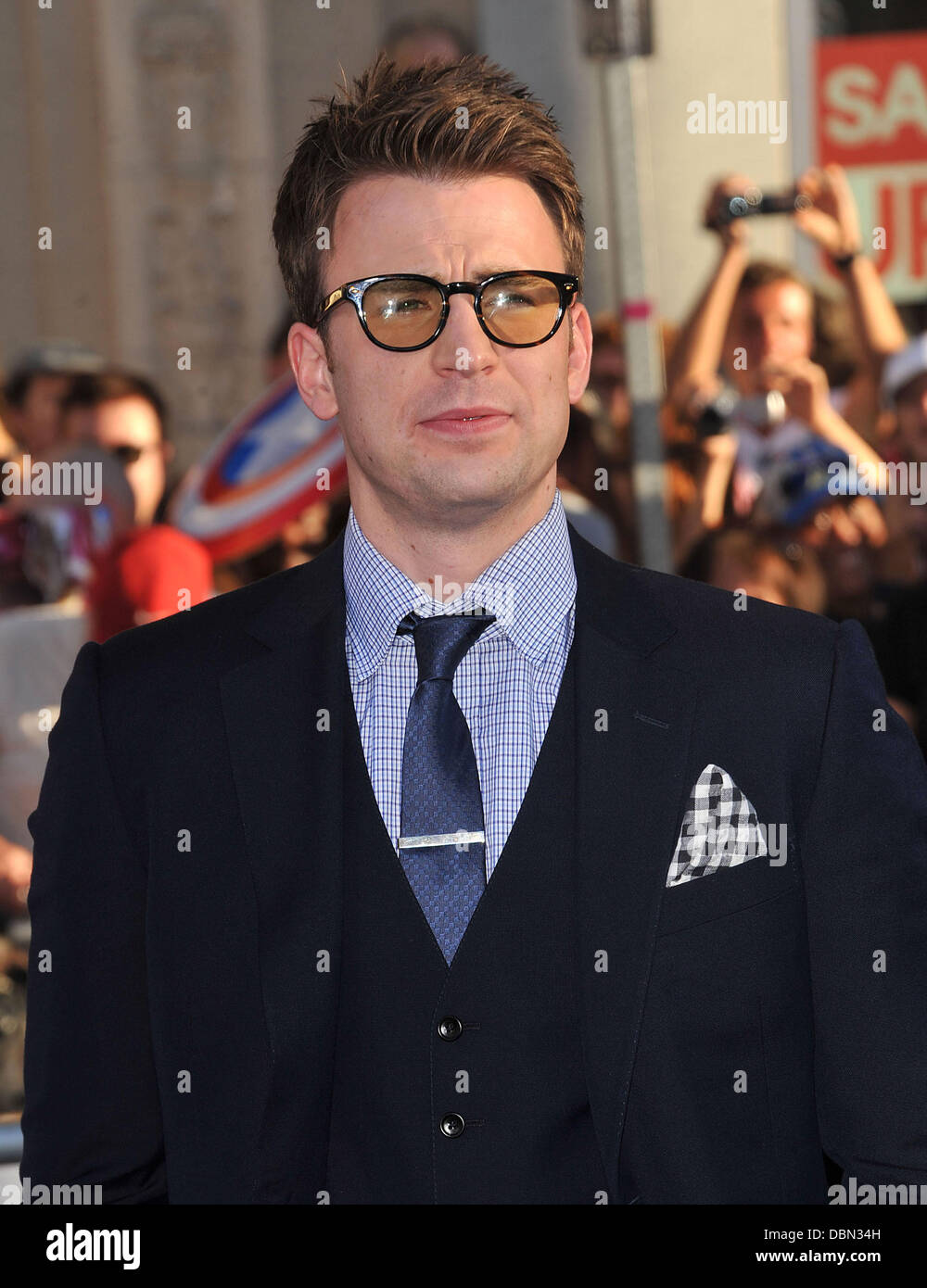 Chris Evans-Los Angeles-Premiere von "Captain America: der erste Rächer ...