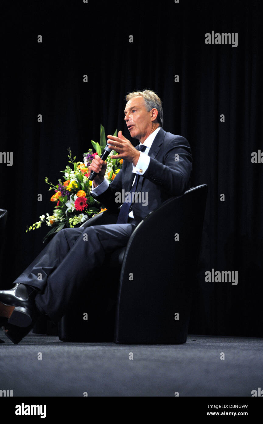 Ehemalige britische Premierminister Tony Blair "Ein Publikum mit Tony ...