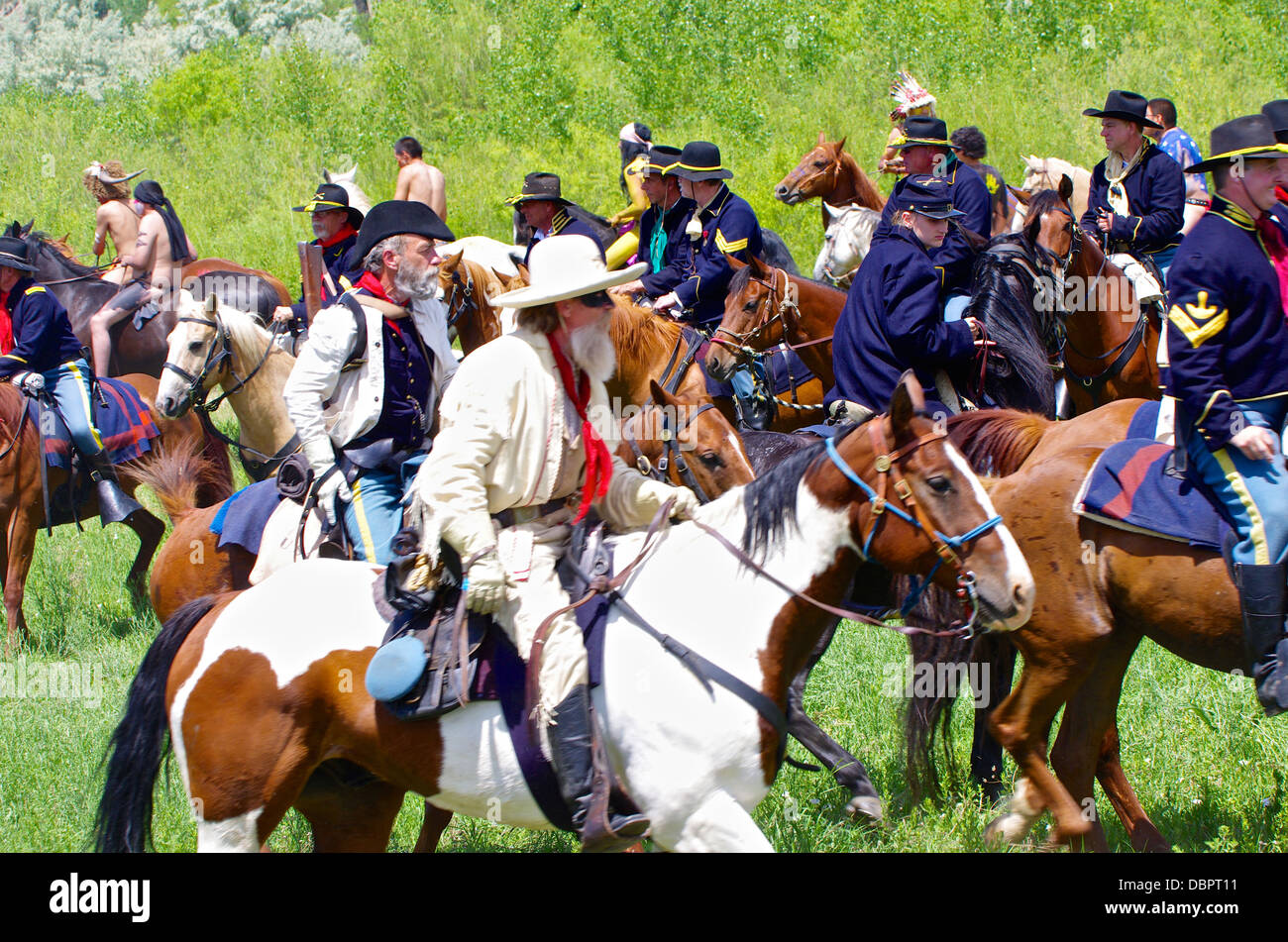 Custers letzte stand re enactment -Fotos und -Bildmaterial in hoher ...