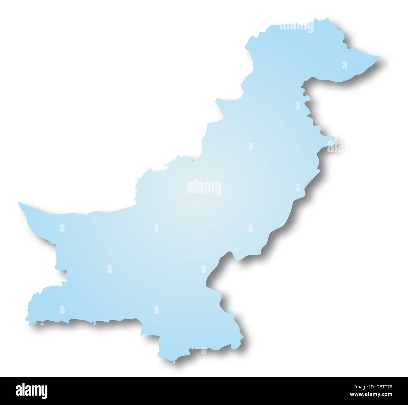 Karte von Pakistan Stockfotografie - Alamy