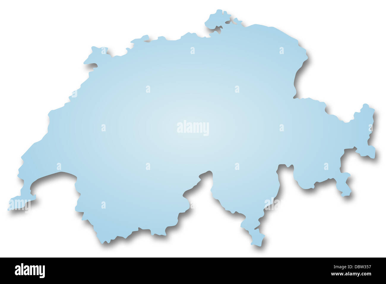 Karte der Schweiz Stockfotografie - Alamy
