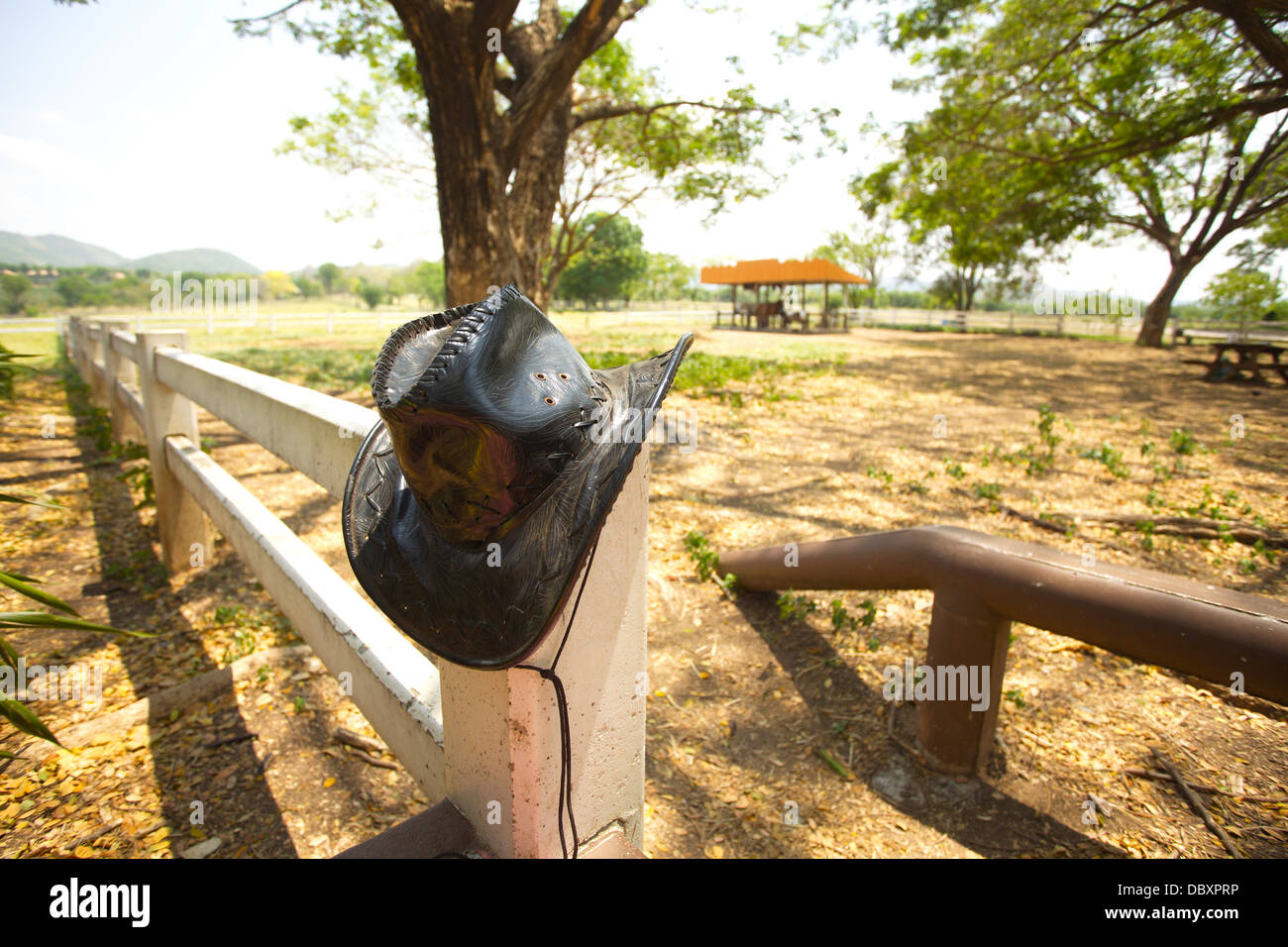 Black cowboy hat -Fotos und -Bildmaterial in hoher Auflösung – Alamy