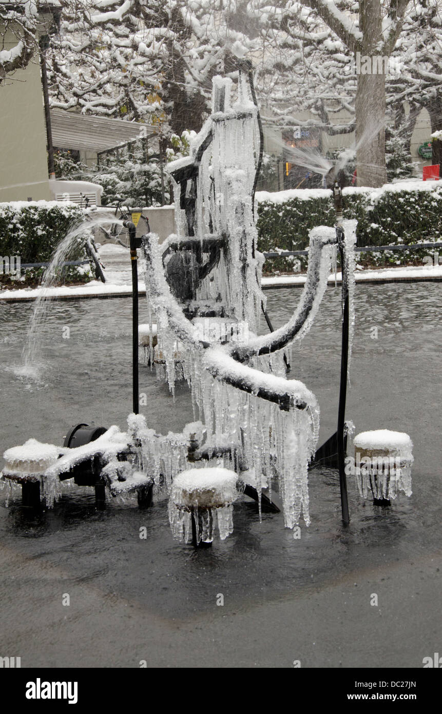 Schweiz, Basel. Tinguely-Brunnen, vom Künstler Jean Tinguely ...