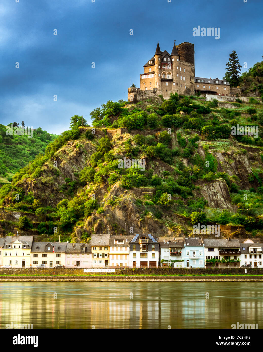 Blick auf den Rhein von St. Goar, Deutschland Stockfotografie - Alamy