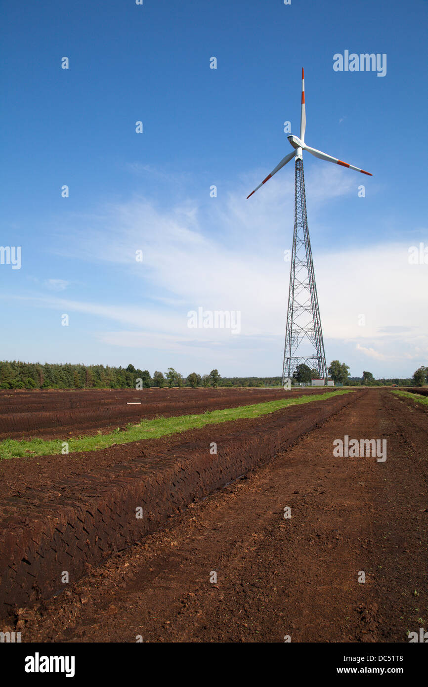 Europa, Deutschland, Niedersachsen, Emsland, Esterwegen, industriellen ...
