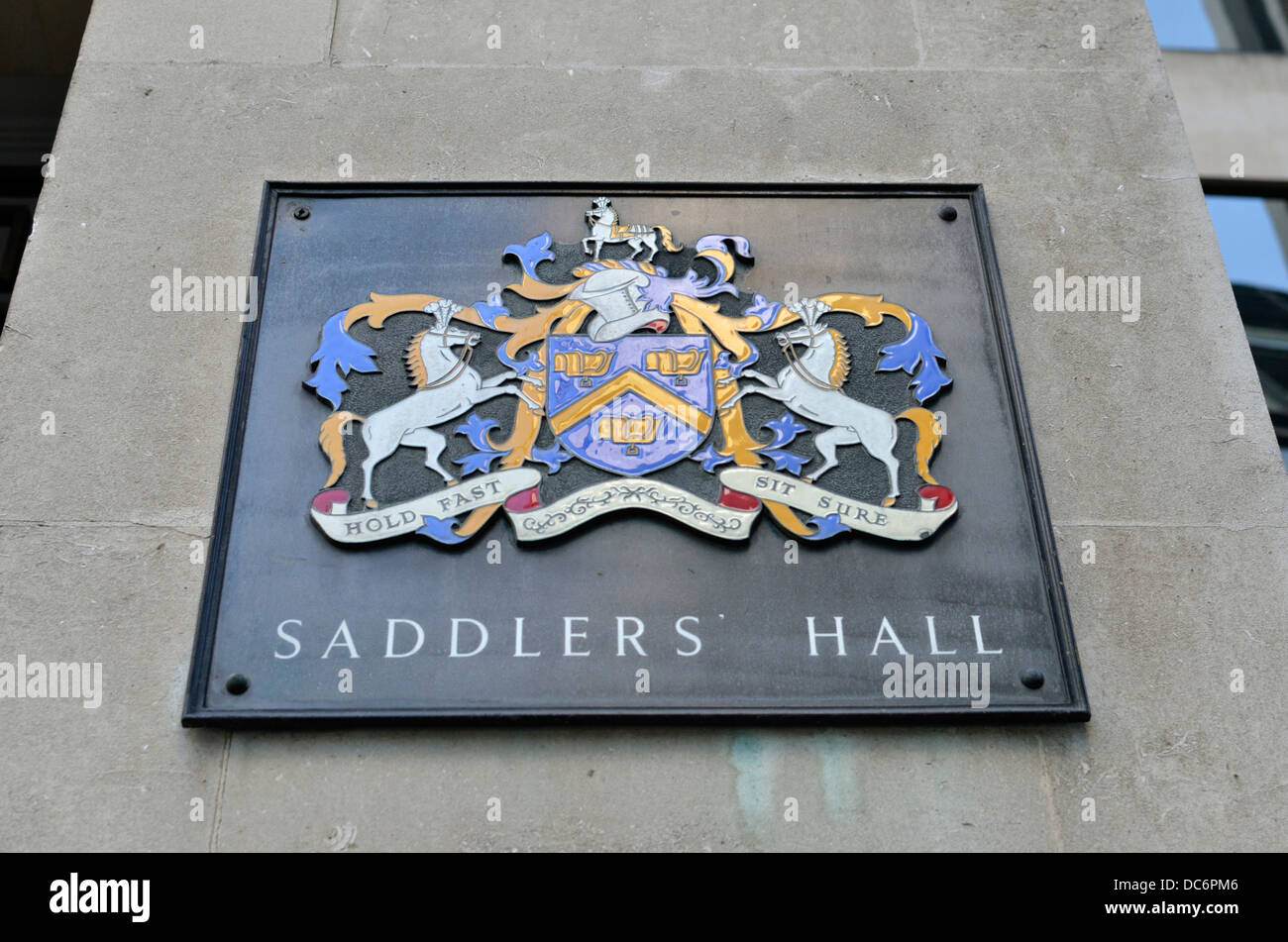 Sattler Halle Wappen, City of London, London, UK Stockfotografie - Alamy