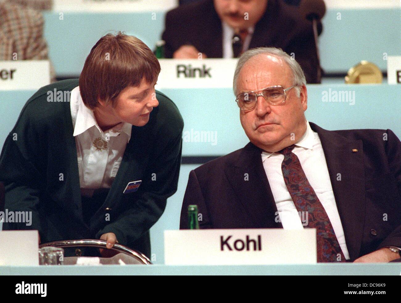 Bundesministerin für Frauen spricht Angela Merkel zu ihrem Mentor, dem ...