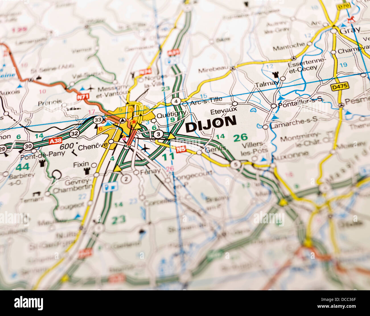 Map dijon france -Fotos und -Bildmaterial in hoher Auflösung – Alamy