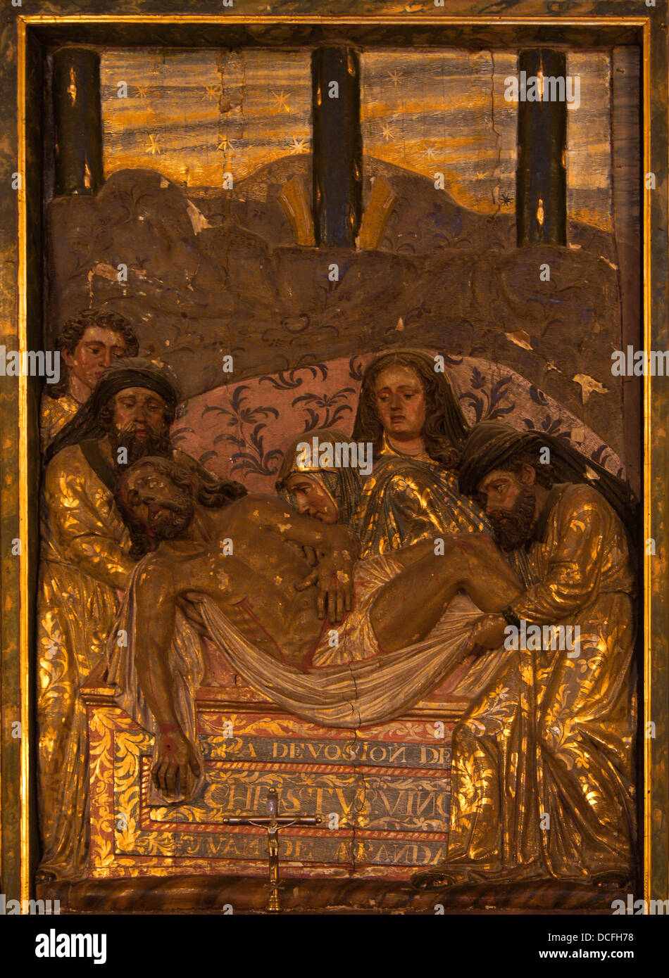 Relief of the entombment of christ -Fotos und -Bildmaterial in hoher Auflösung – Alamy