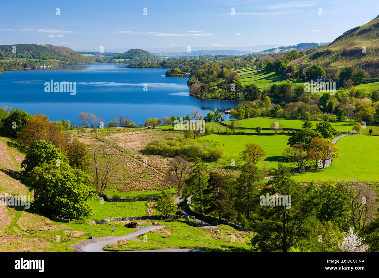 Ullswater von Martindale-Straße in den Lake District National Park ...