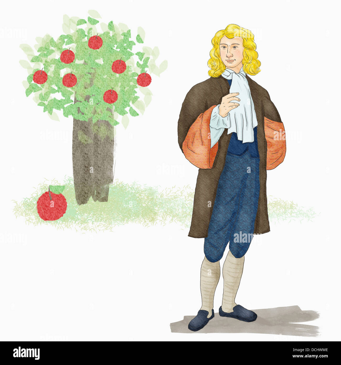 Isaac newton Ausgeschnittene Stockfotos und -bilder - Alamy