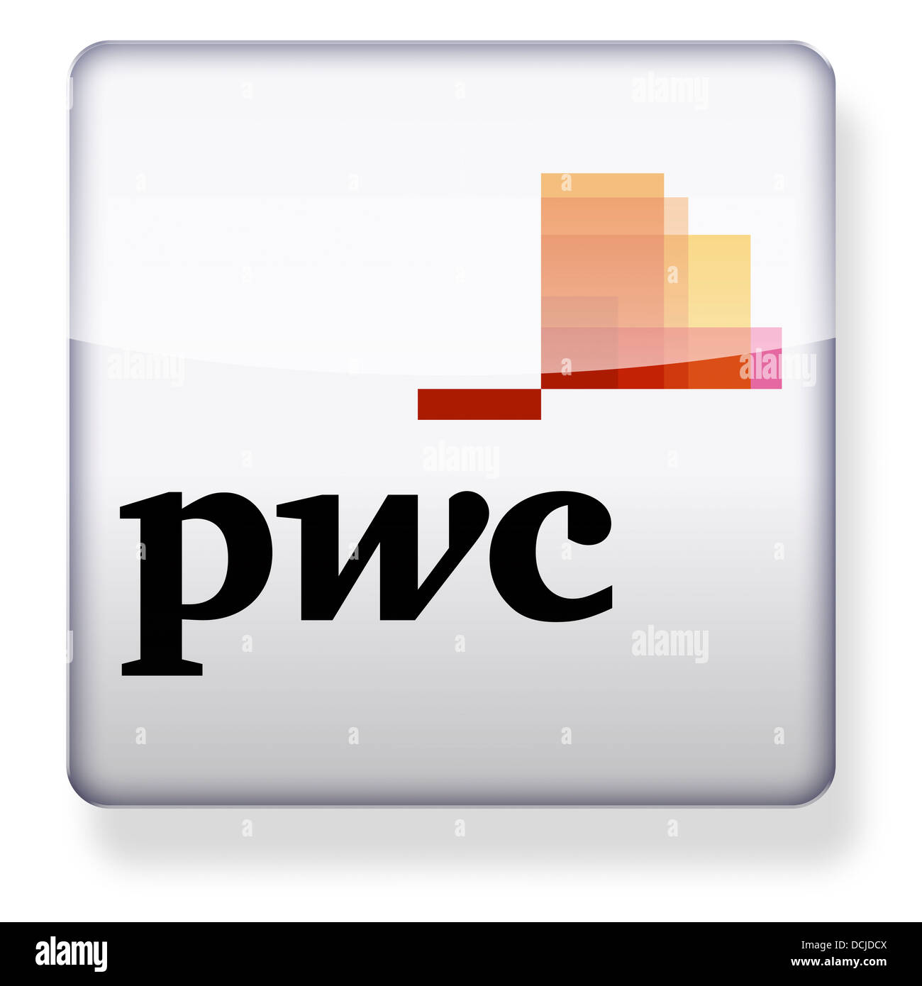 PricewaterhouseCoopers Pwc Logo als ein app-Symbol. Clipping-Pfad ...