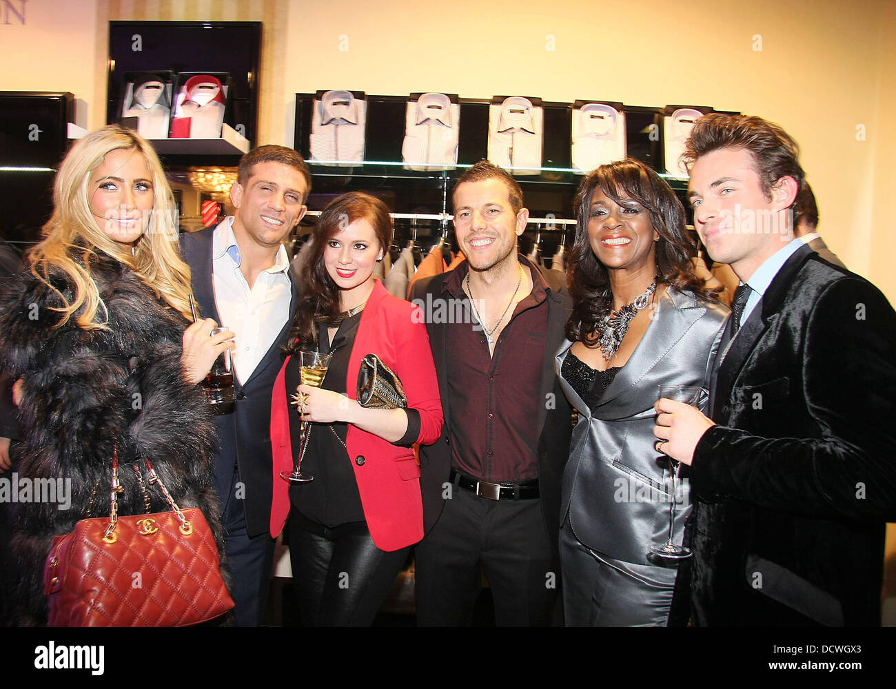 Alex Reid, Chantelle Houghton, Kerry-Lucy Taylor und Lee Evans ...