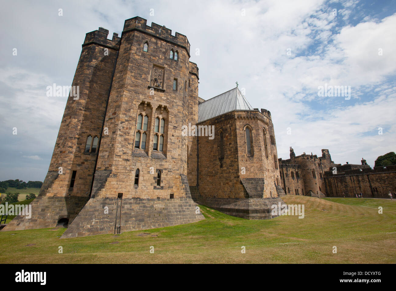 Das Alnwick Castle, am berühmtesten bekannt als Hogwarts Schloss In den ...