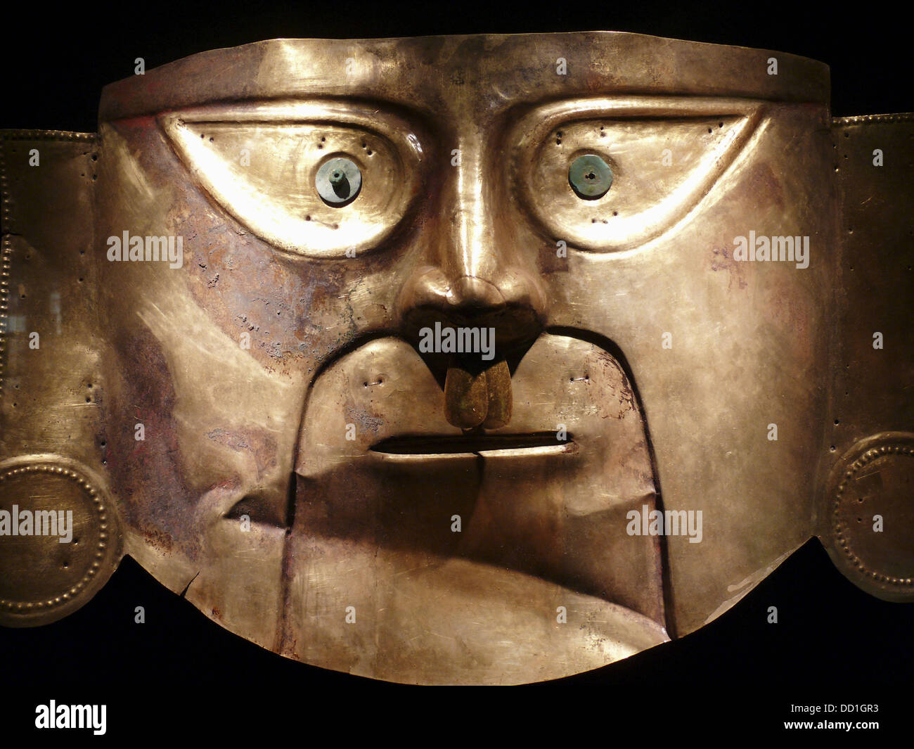 Maske. Museo del Oro de Larcomar, Lima, Peru Stockfotografie - Alamy