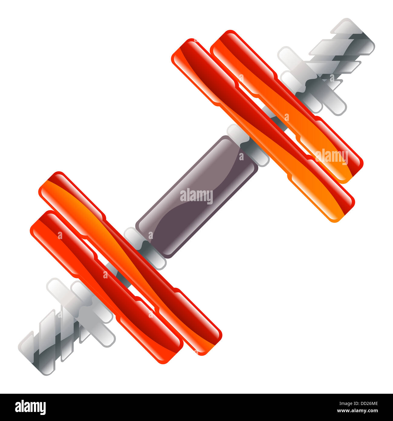 glänzende Gewicht bar Glocke stumme Glocke Symbol clipart ...