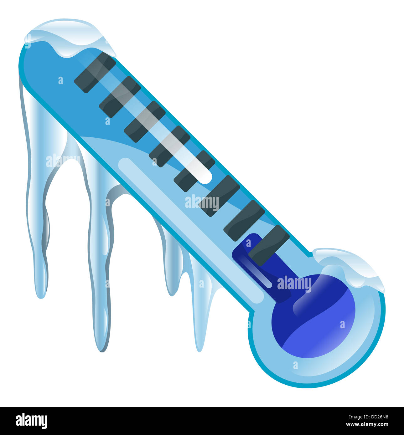 Wetter-Symbol Clipart Einfrieren kalten Thermometer Abbildung ...