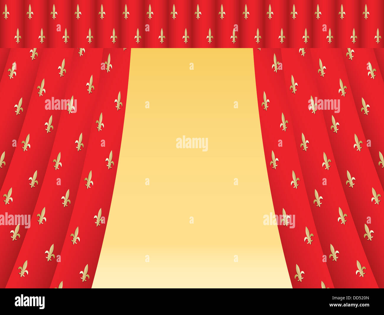 Red curtain opened -Fotos und -Bildmaterial in hoher Auflösung – Alamy