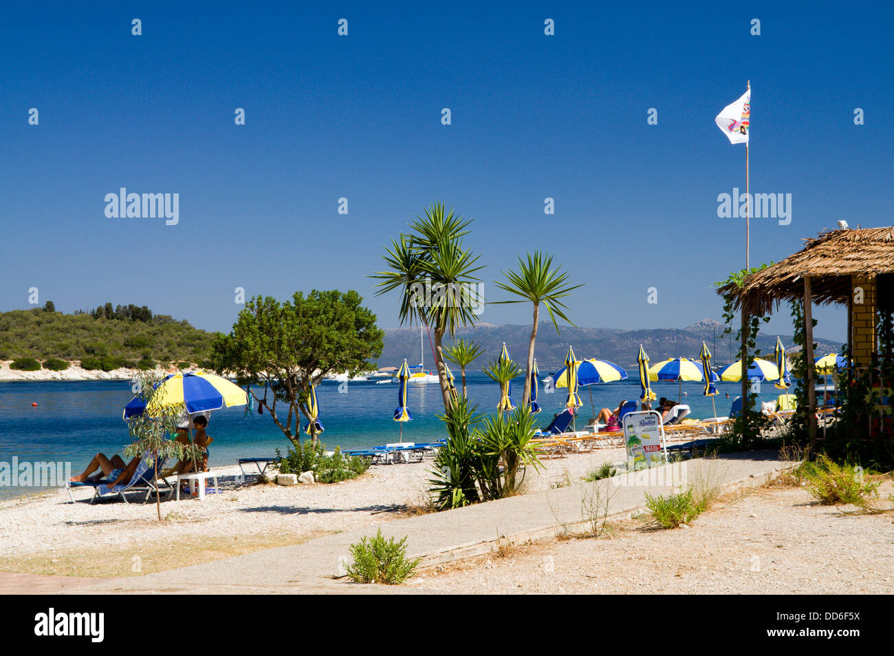 Fanari Beach, Atherinos Bay, Meganisi, Lefkas, Ionische Inseln ...