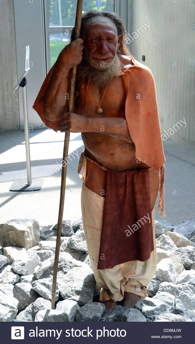 Neandertal Neanderthal Homo Neanderthalensis Stockfotos & Neandertal ...