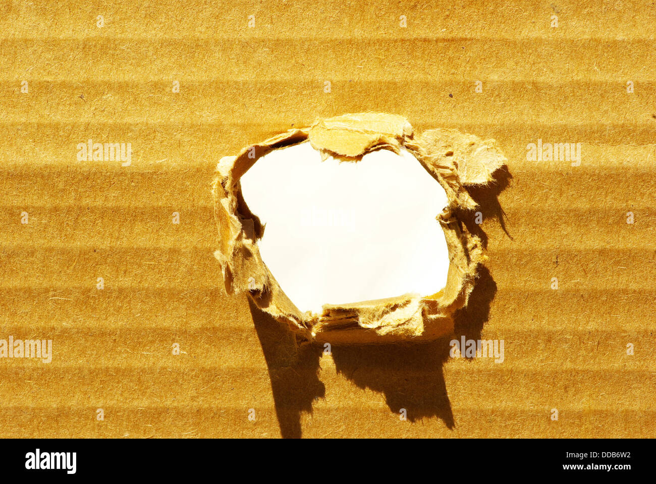 Weißer karton mit loch -Fotos und -Bildmaterial in hoher Auflösung – Alamy