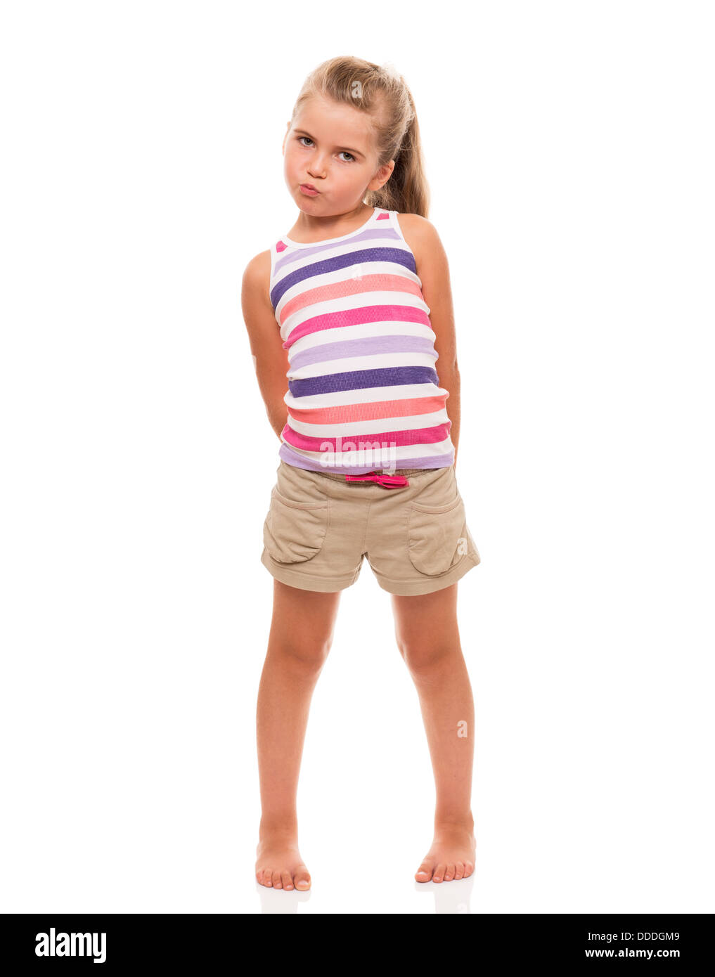 Ich bin ein wenig schüchtern Stockfotografie - Alamy