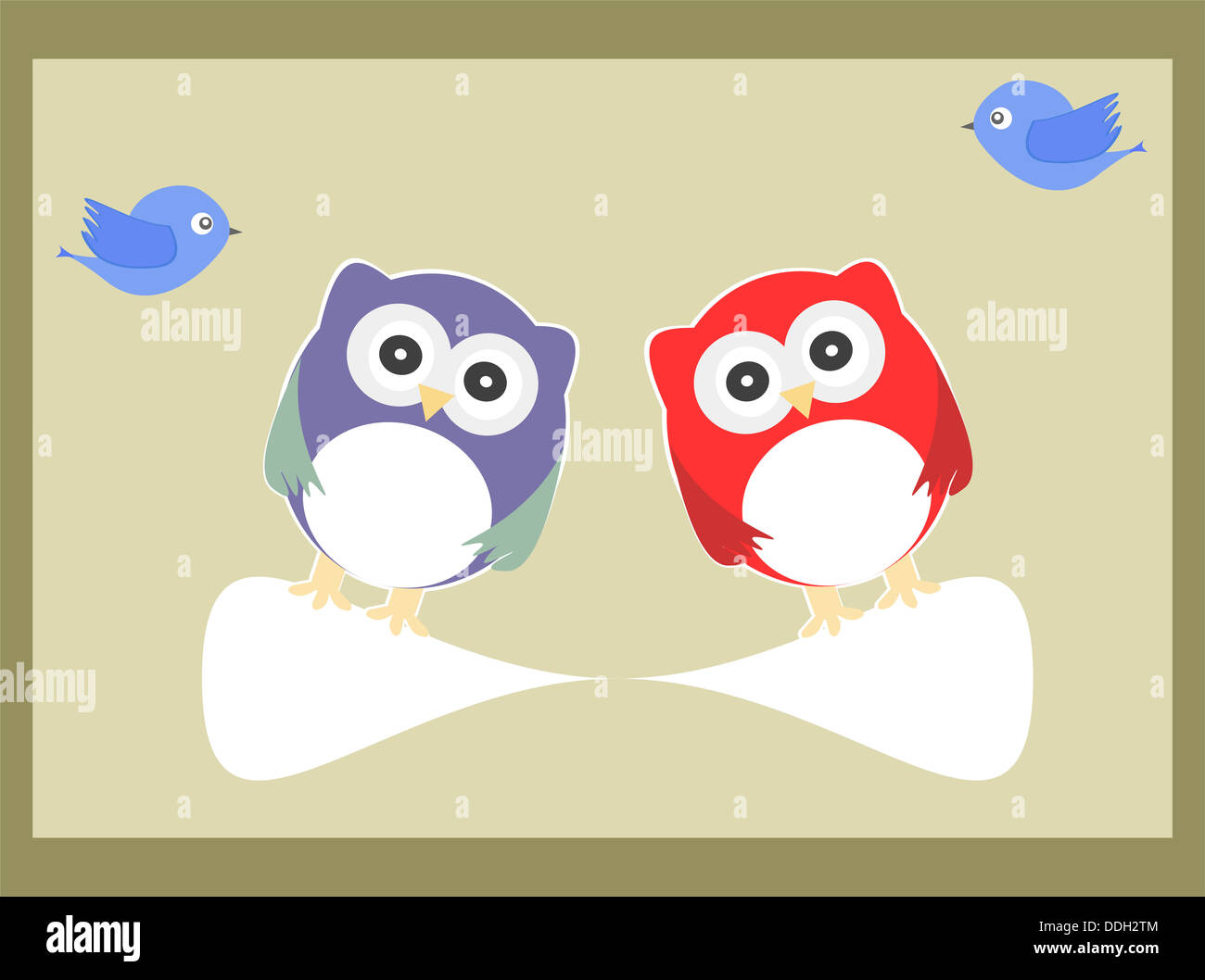 Cartoon eule im baum winter -Fotos und -Bildmaterial in hoher Auflösung – Alamy