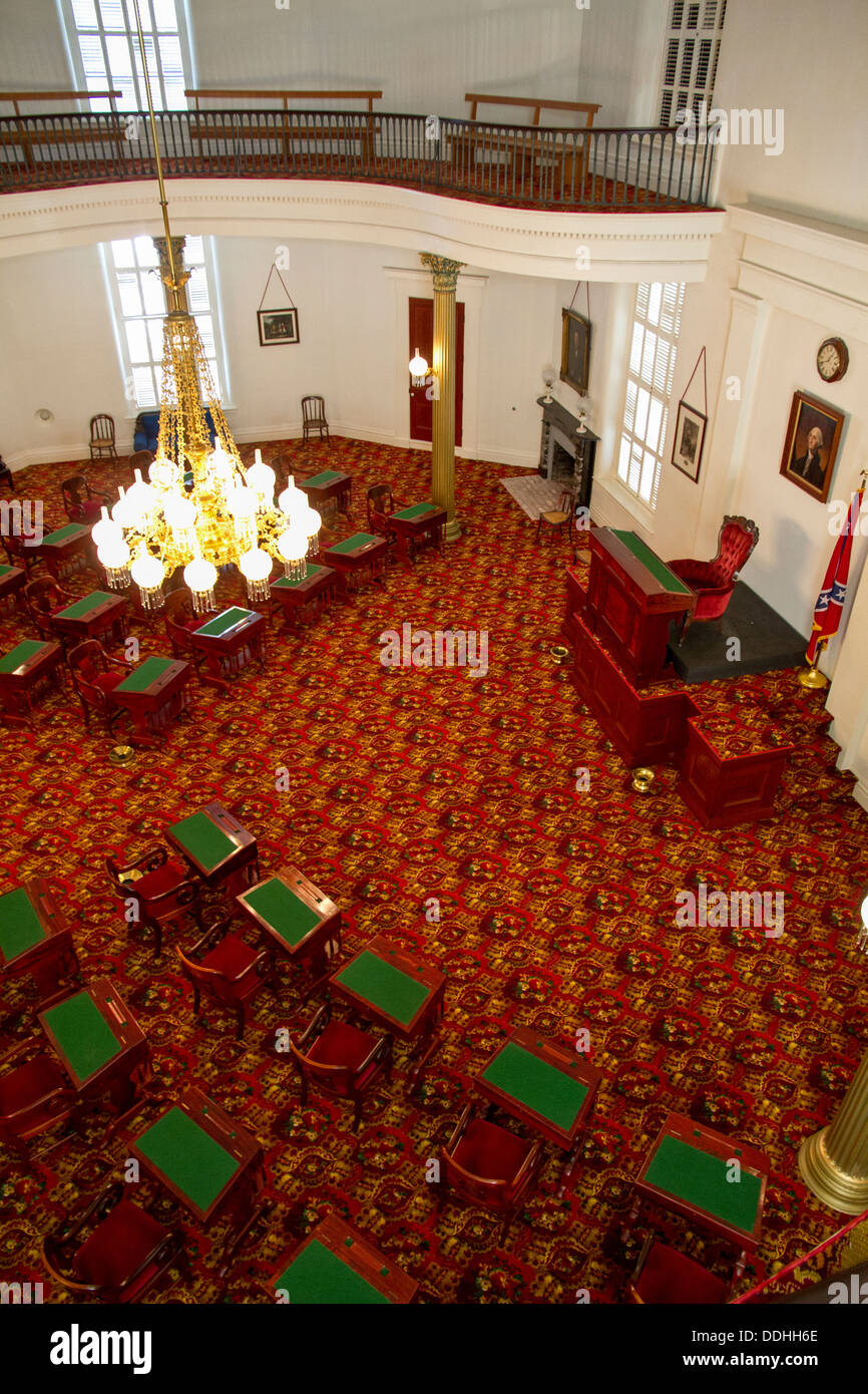 Interieur das Alabama State Capitol building, Senat Kammer. Montgomery ...