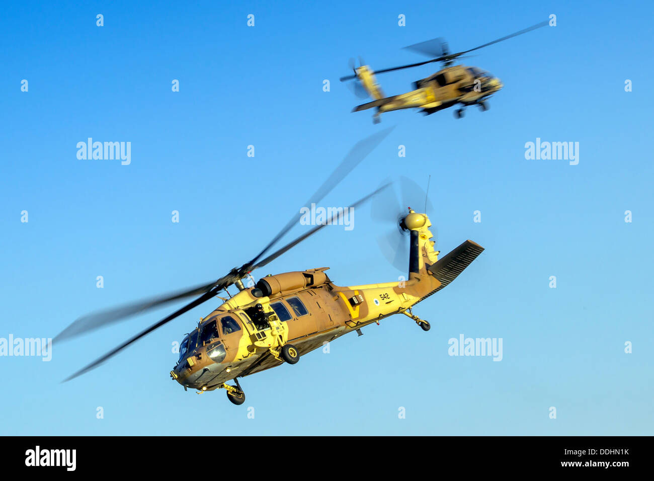 Israelische Luftwaffe (IAF) Hubschrauber Sikorsky UH-60 Blackhawk ...