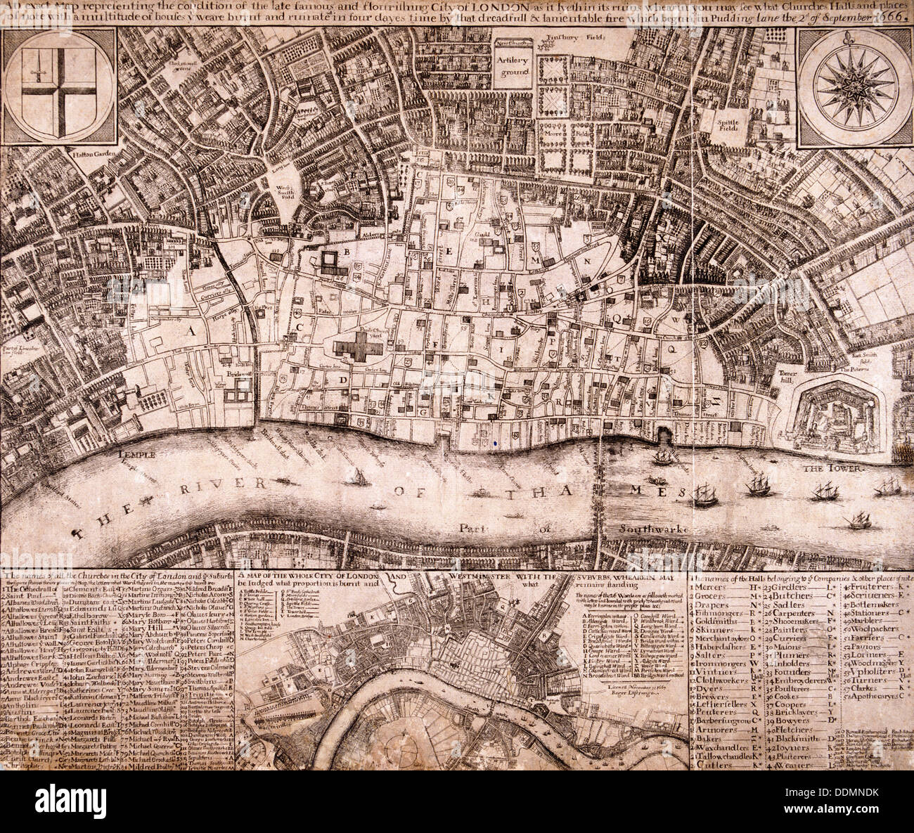 Map city of london 17th century -Fotos und -Bildmaterial in hoher ...