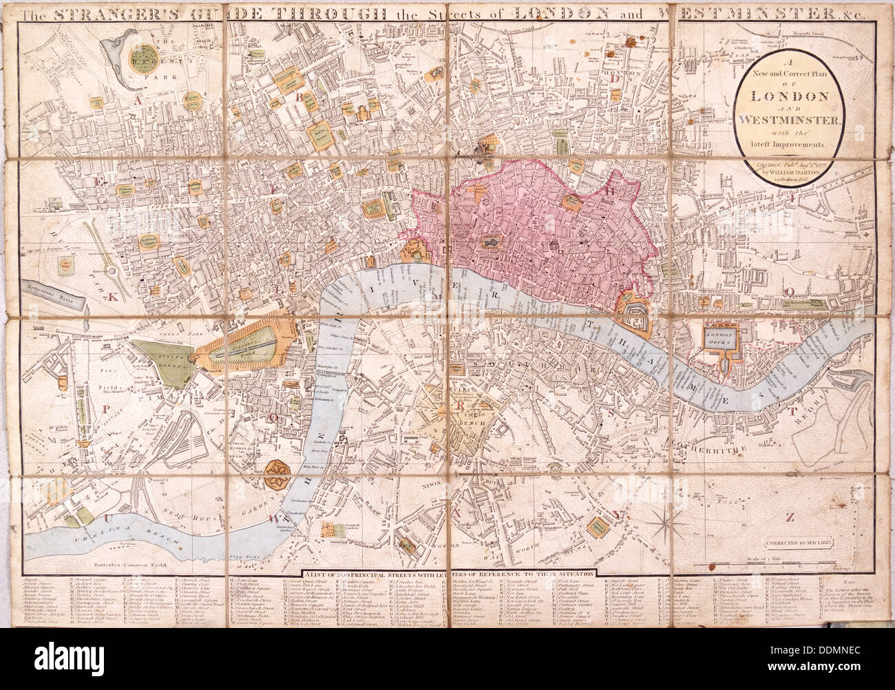 19th century london map -Fotos und -Bildmaterial in hoher Auflösung – Alamy