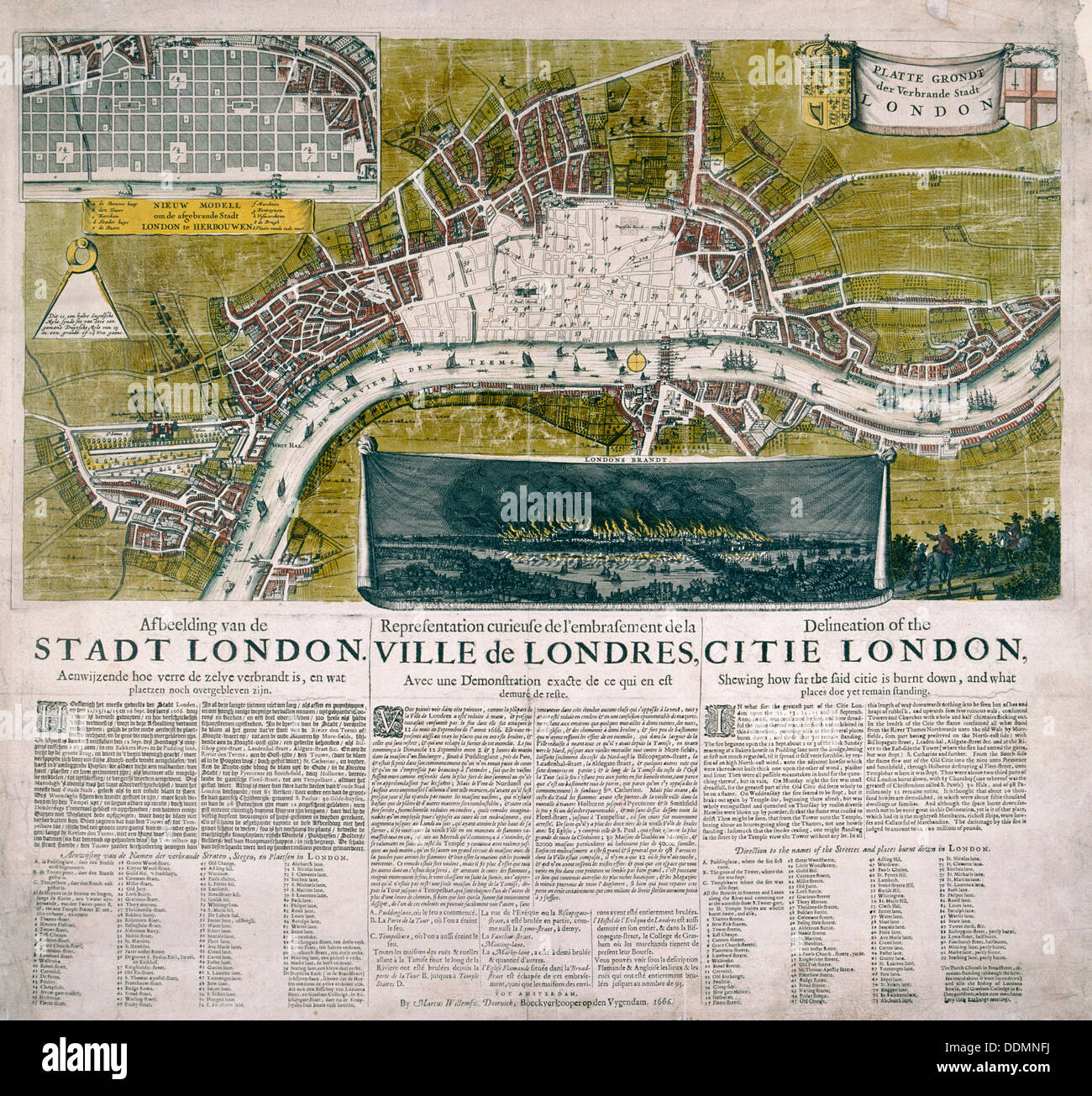 Map city of london 17th century -Fotos und -Bildmaterial in hoher ...